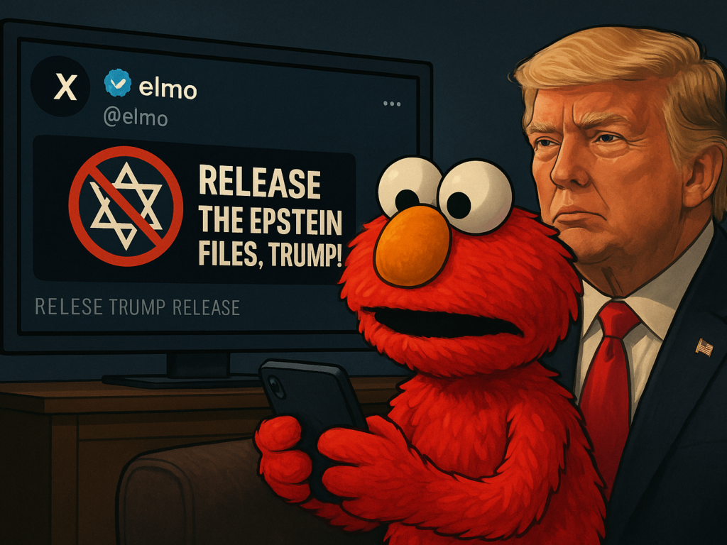 Elmo's X Account Hacked With Antisemitic Rants and Epstein File Demands ...