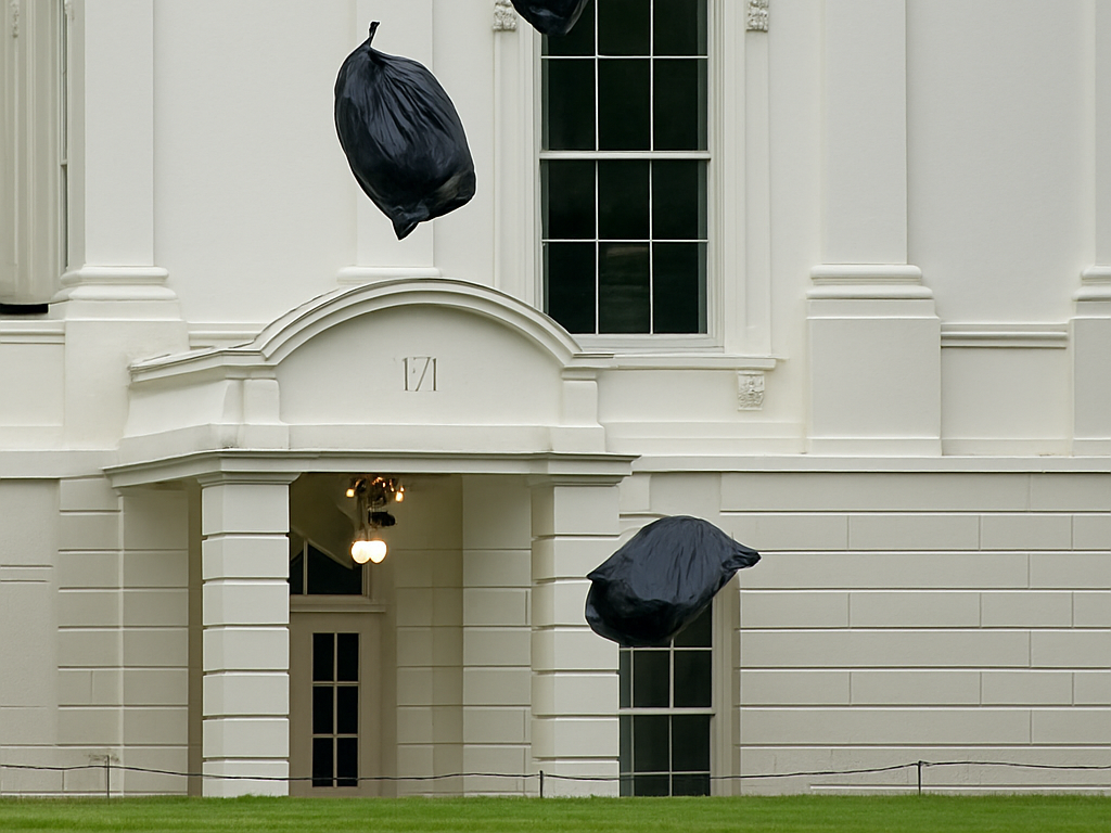 White House Scrambles to Explain Trash Bag Mystery - National Circus